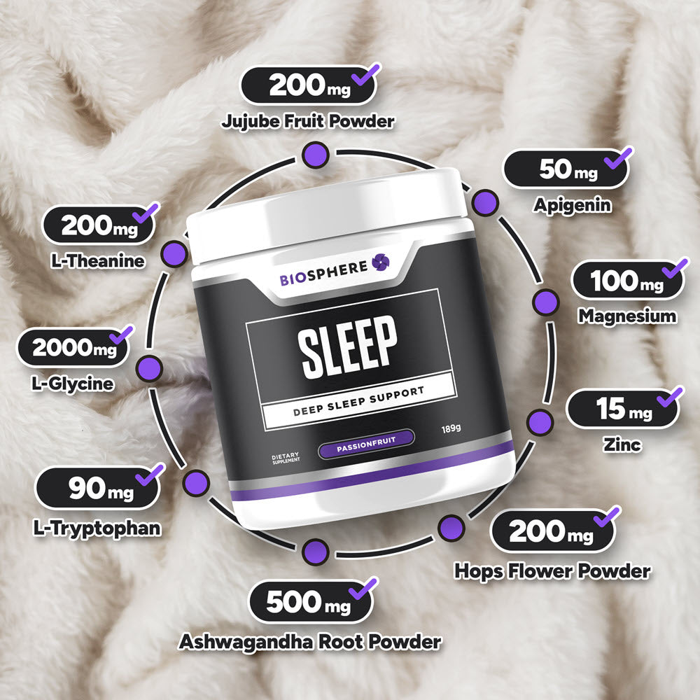 Deep Sleep Support - A Natural Sleep Aid | Biosphere Nutrition